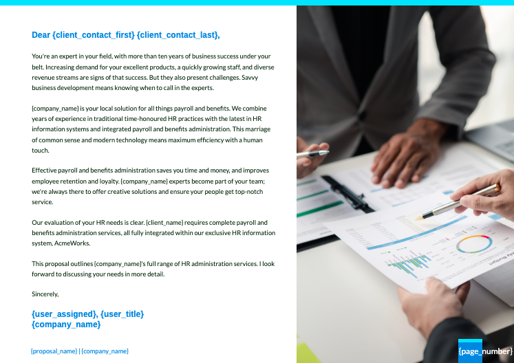 Payroll Proposal Template | Proposify